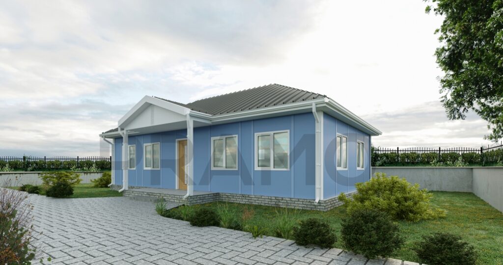 55 m2 SINGLE STOREY PREFABRICATED HOUSING - Pramo Prefabricated