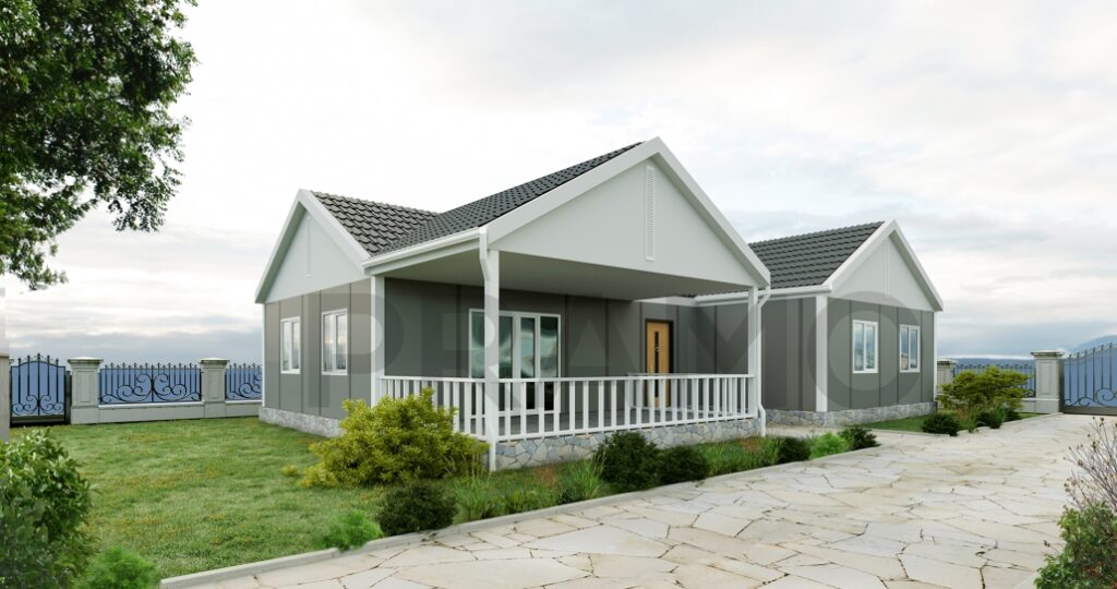 120 m2 SINGLE STOREY PREFABRICATED HOUSING - Pramo Prefabricated