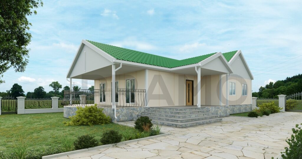 130 m2 SINGLE STOREY PREFABRICATED HOUSING - Pramo Prefabricated