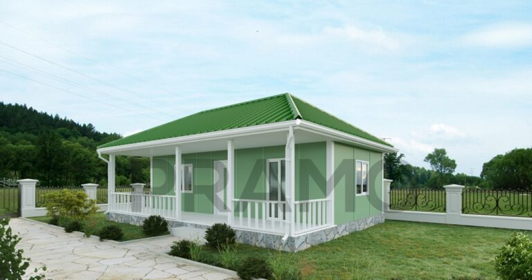 55 m2 SINGLE STOREY PREFABRICATED HOUSING - Pramo Prefabricated
