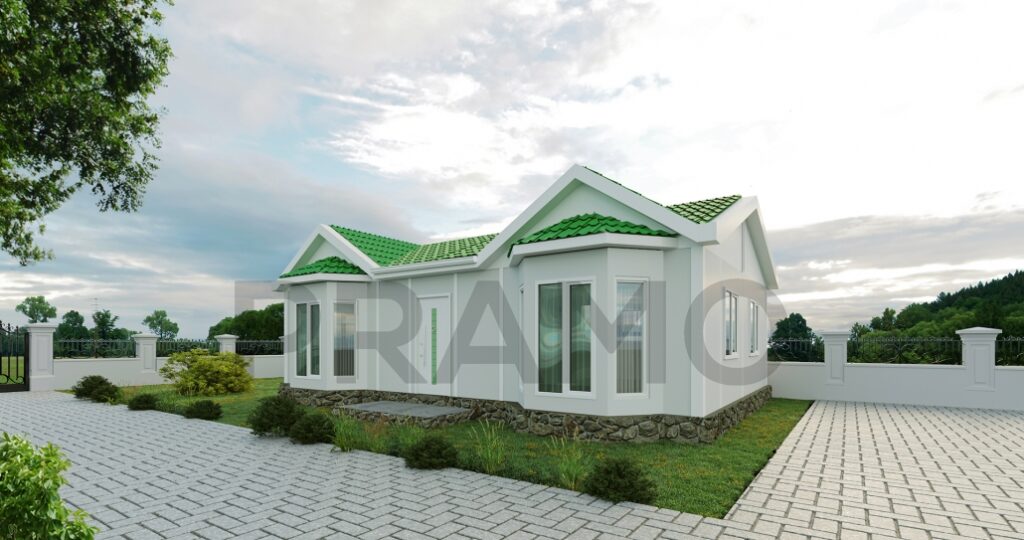 75 m2 SINGLE STOREY PREFABRICATED HOUSING - Pramo Prefabricated