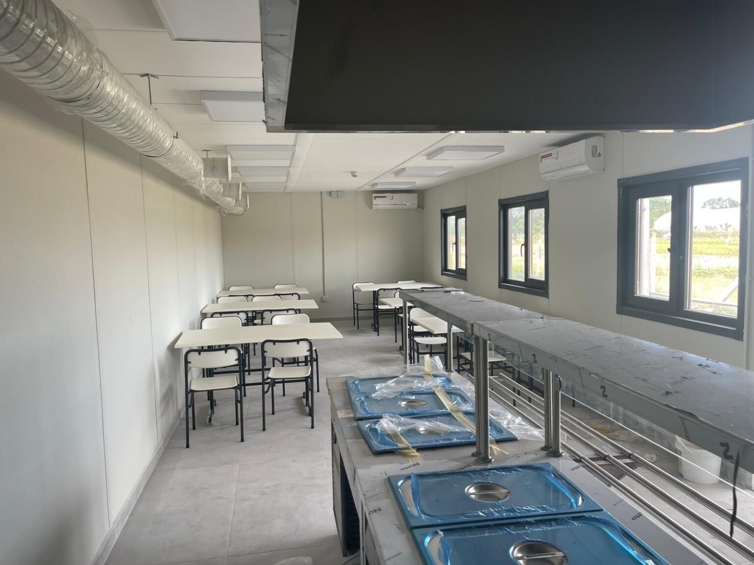 Danone Prefabricated Office-Cafeteria Building - Pramo Prefabricated