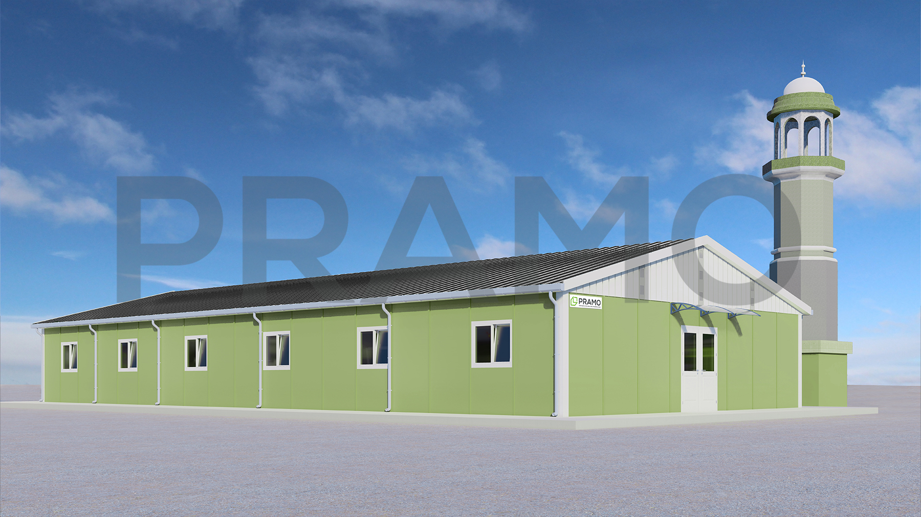 232m² Prefabricated Mosque Building - Pramo Prefabricated